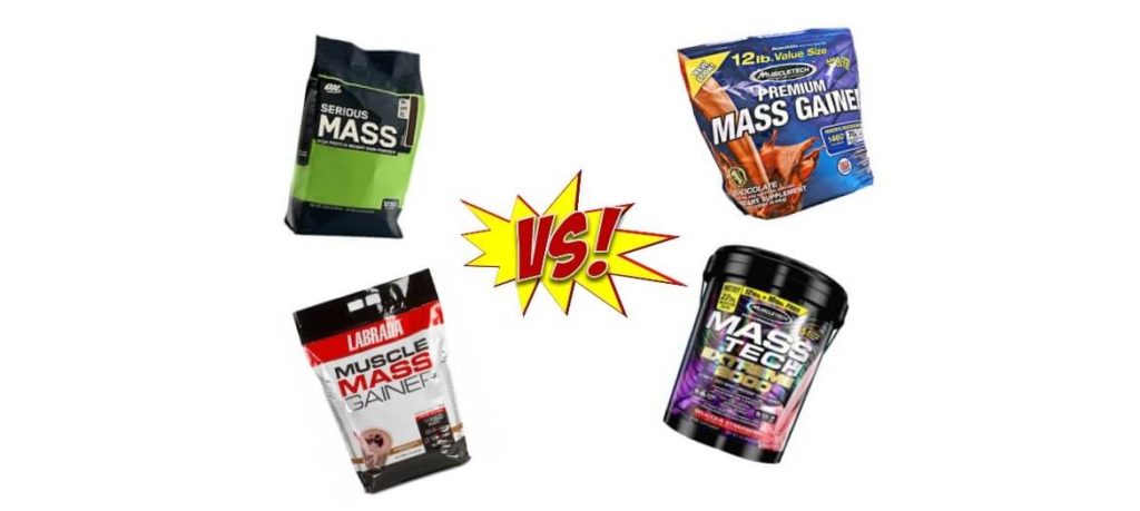 Comparison Between Top 4 Weight Gainer Supplements - Synergize.pk